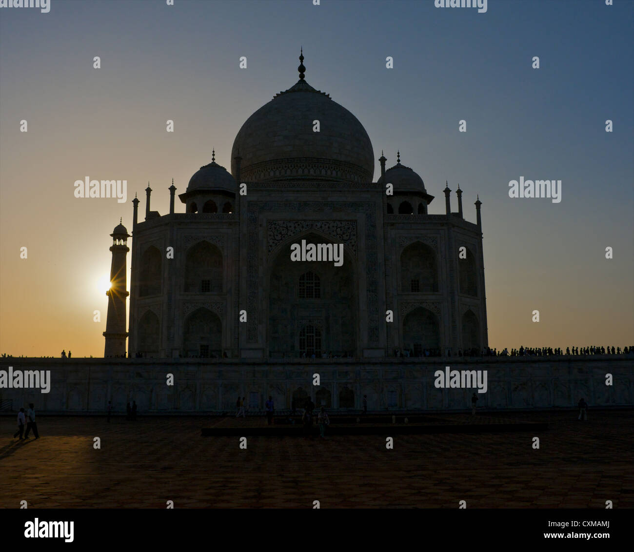 Taj Mahal at Sunset Stock Photo - Alamy