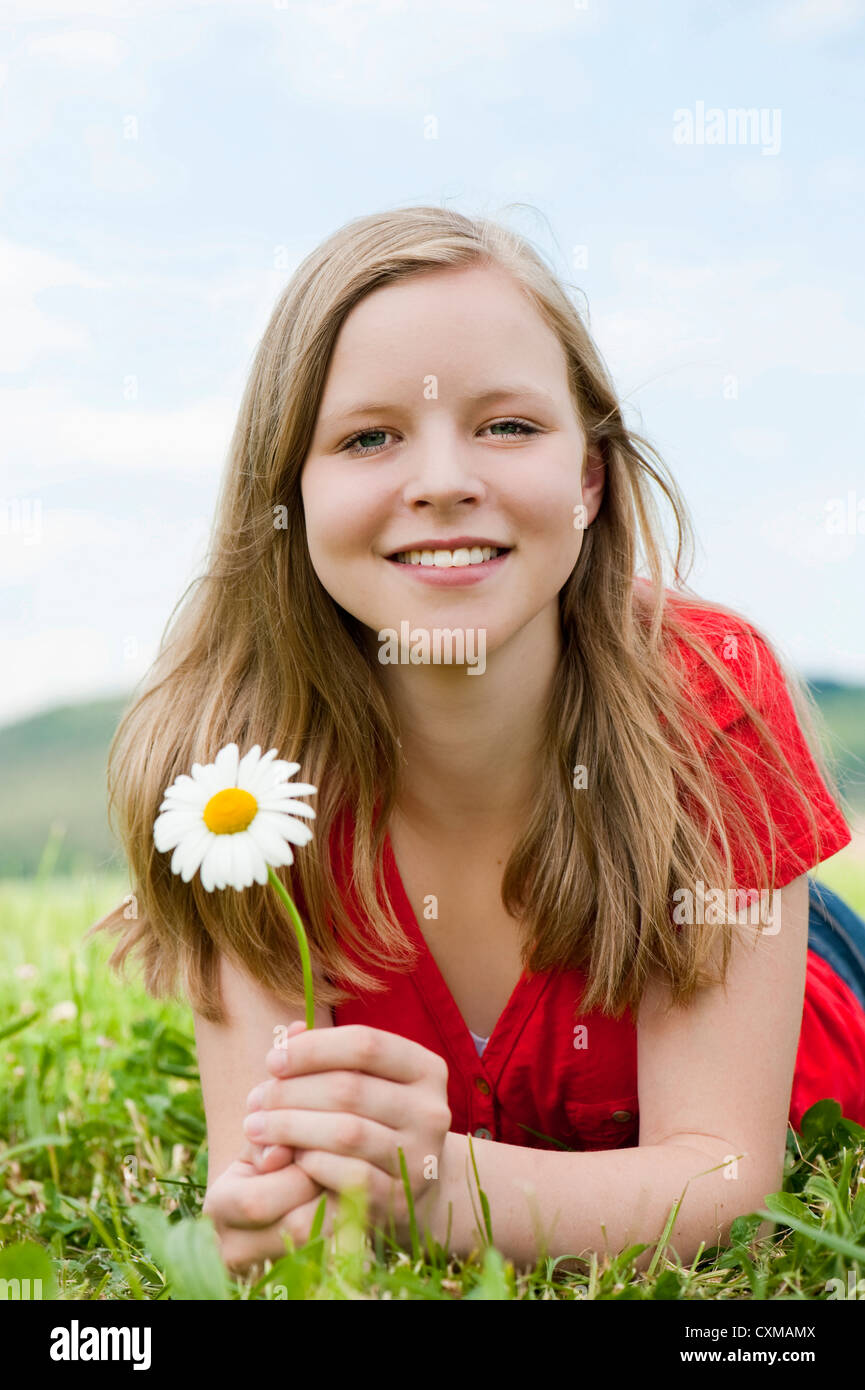 Girl in the summer Stock Photo - Alamy