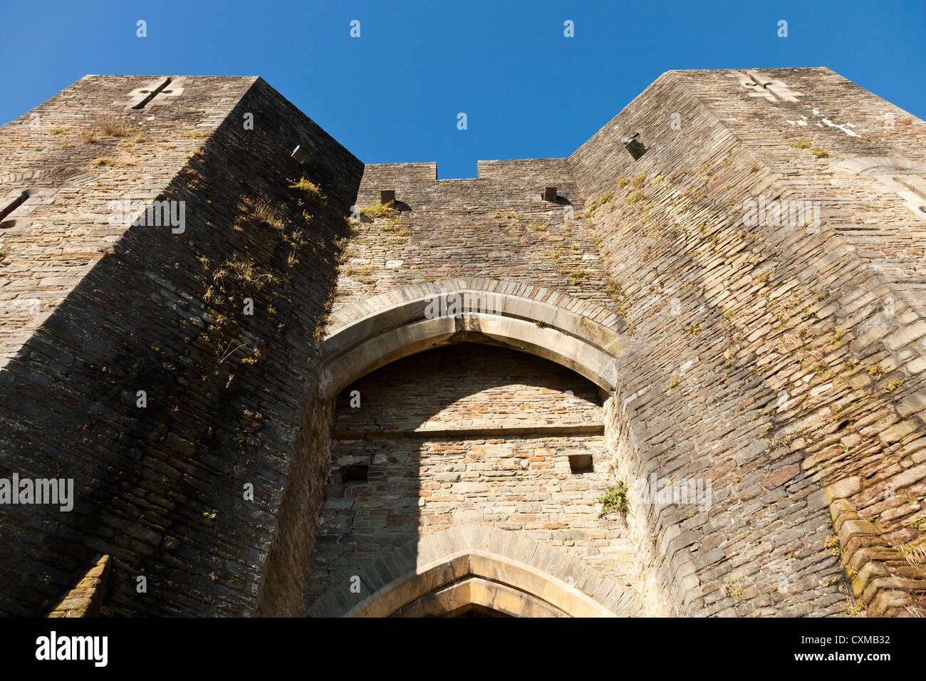 Caerphilly Castle Wales UK,largest castle in Wales and one of the ...