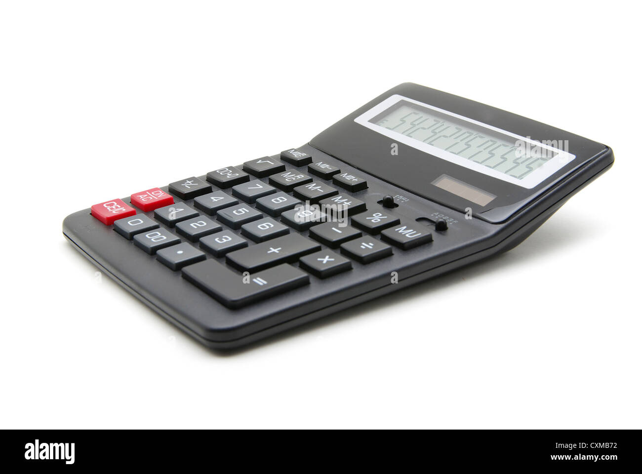 pocket calculator on a white background Stock Photo - Alamy