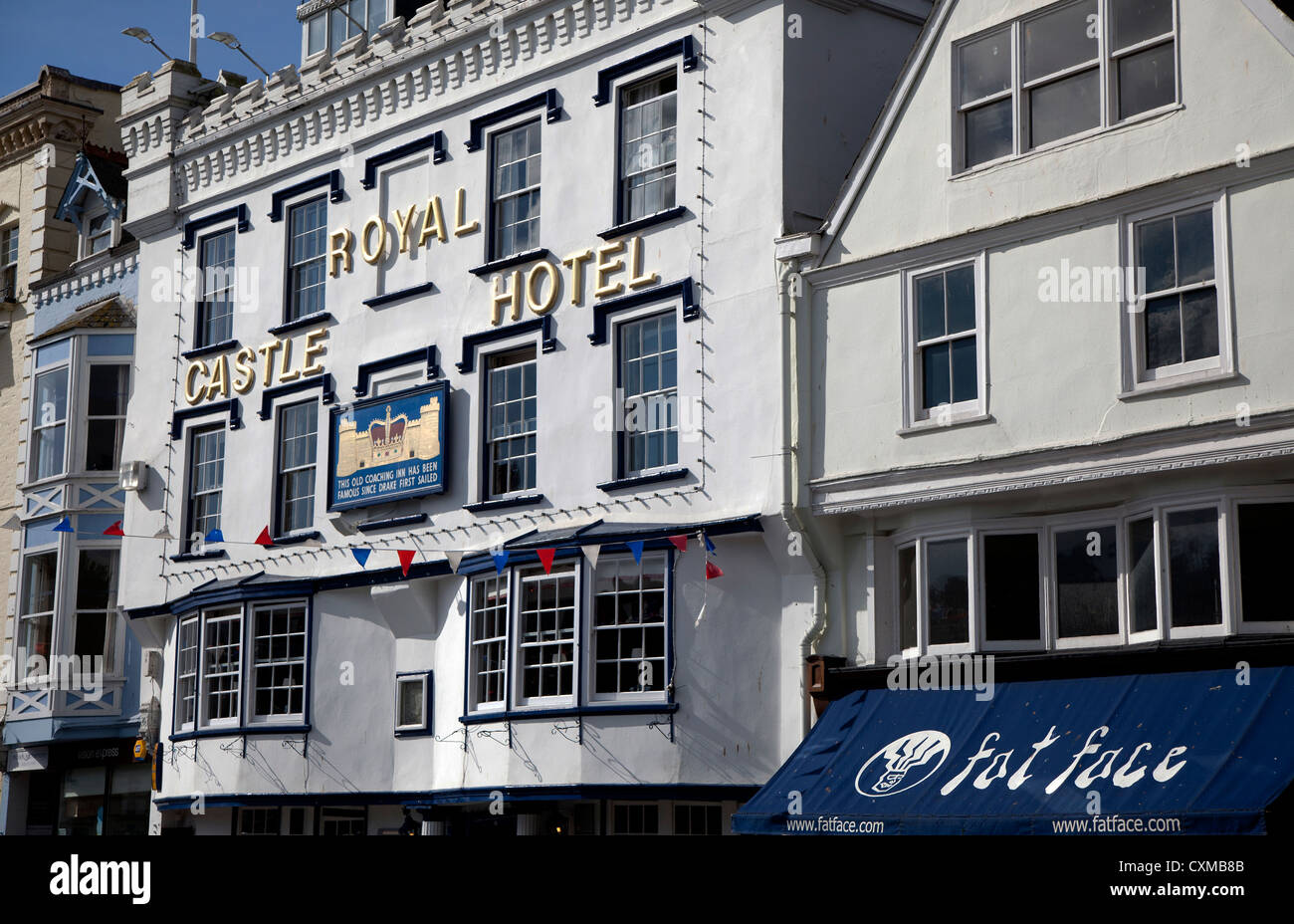 Royal Castle Hotel Dartmouth Devon, England Stock Photo - Alamy