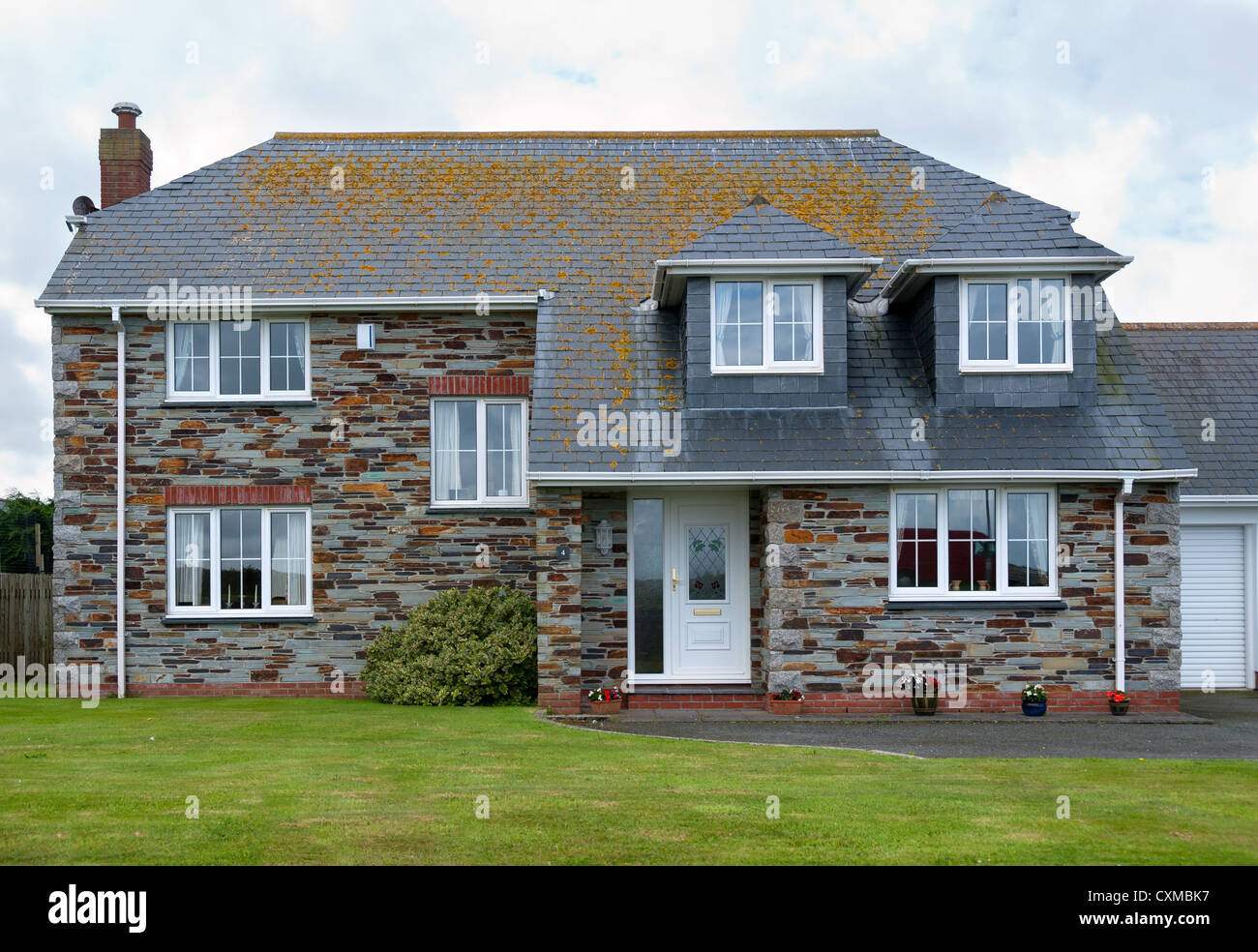 stone house in tintagel in cornwall Stock Photo - Alamy