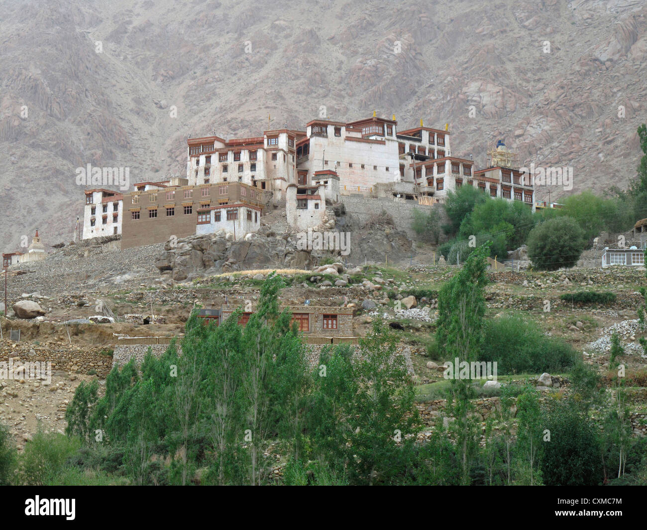 likir monastery, jammu and kashmir, india Stock Photo - Alamy
