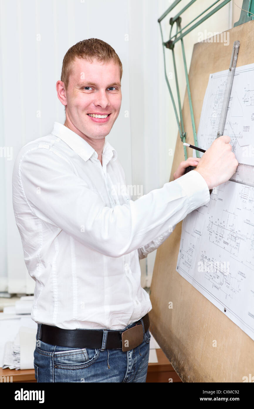 Engineering student drawing board hi-res stock photography and images ...