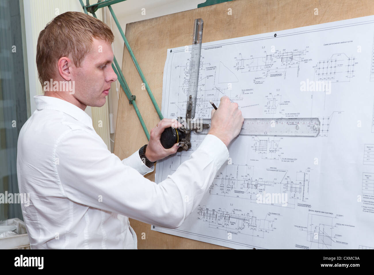 Student engineering drawing board hi-res stock photography and images ...