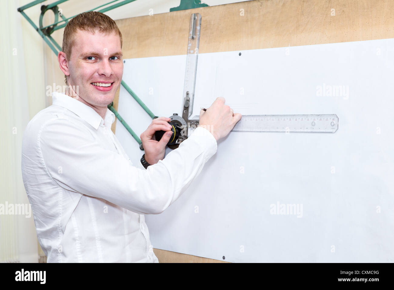 Student engineering drawing board hi-res stock photography and images ...
