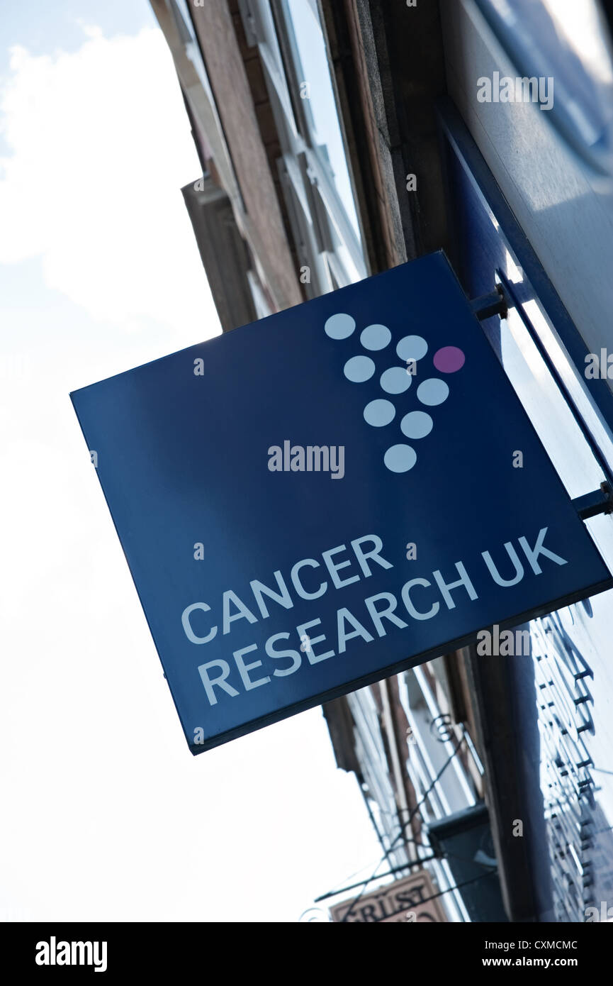 A Cancer Research UK Charity Sign Stock Photo - Alamy
