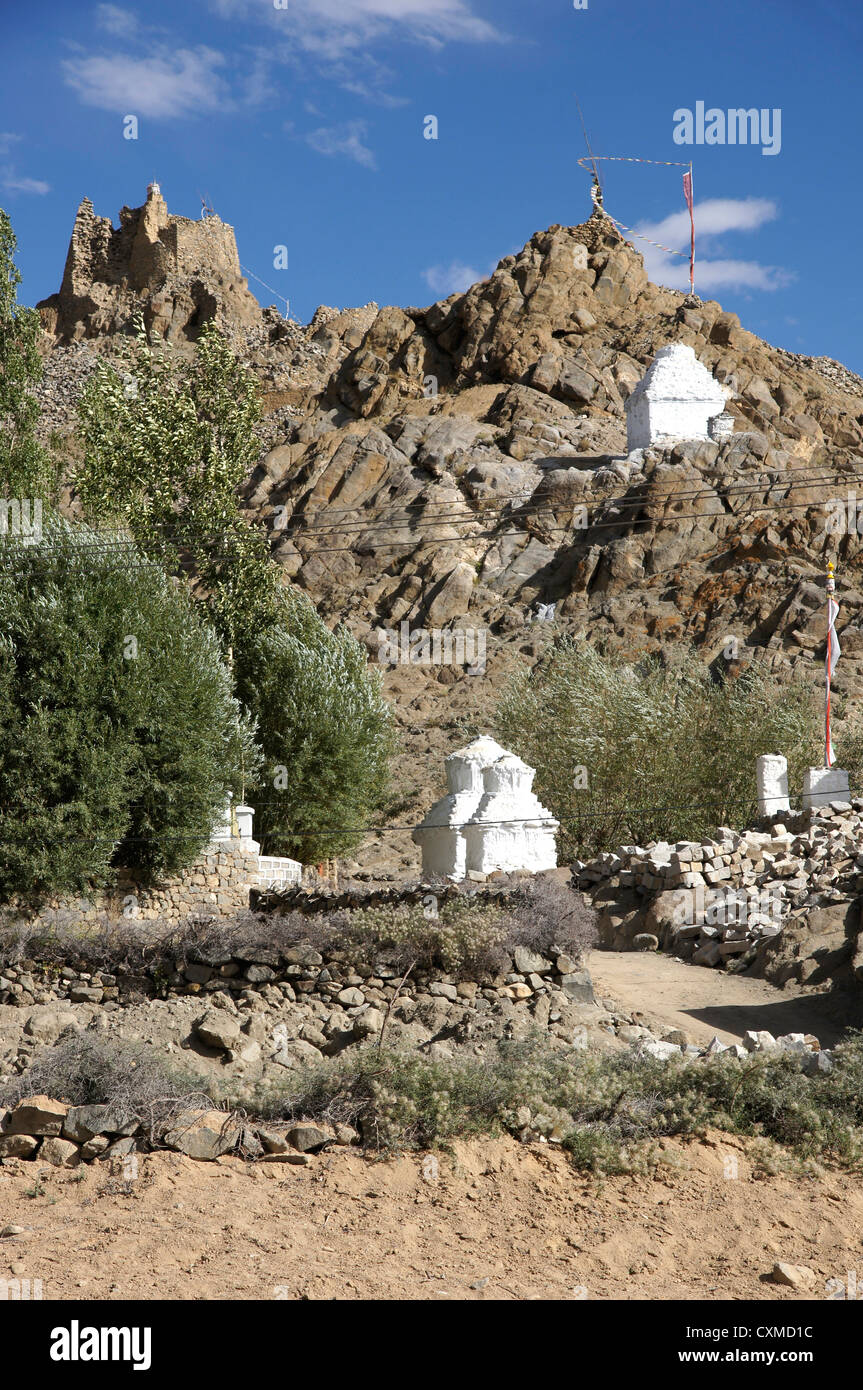 chorten in saboo village, near leh, jammu and kashmir, india Stock ...