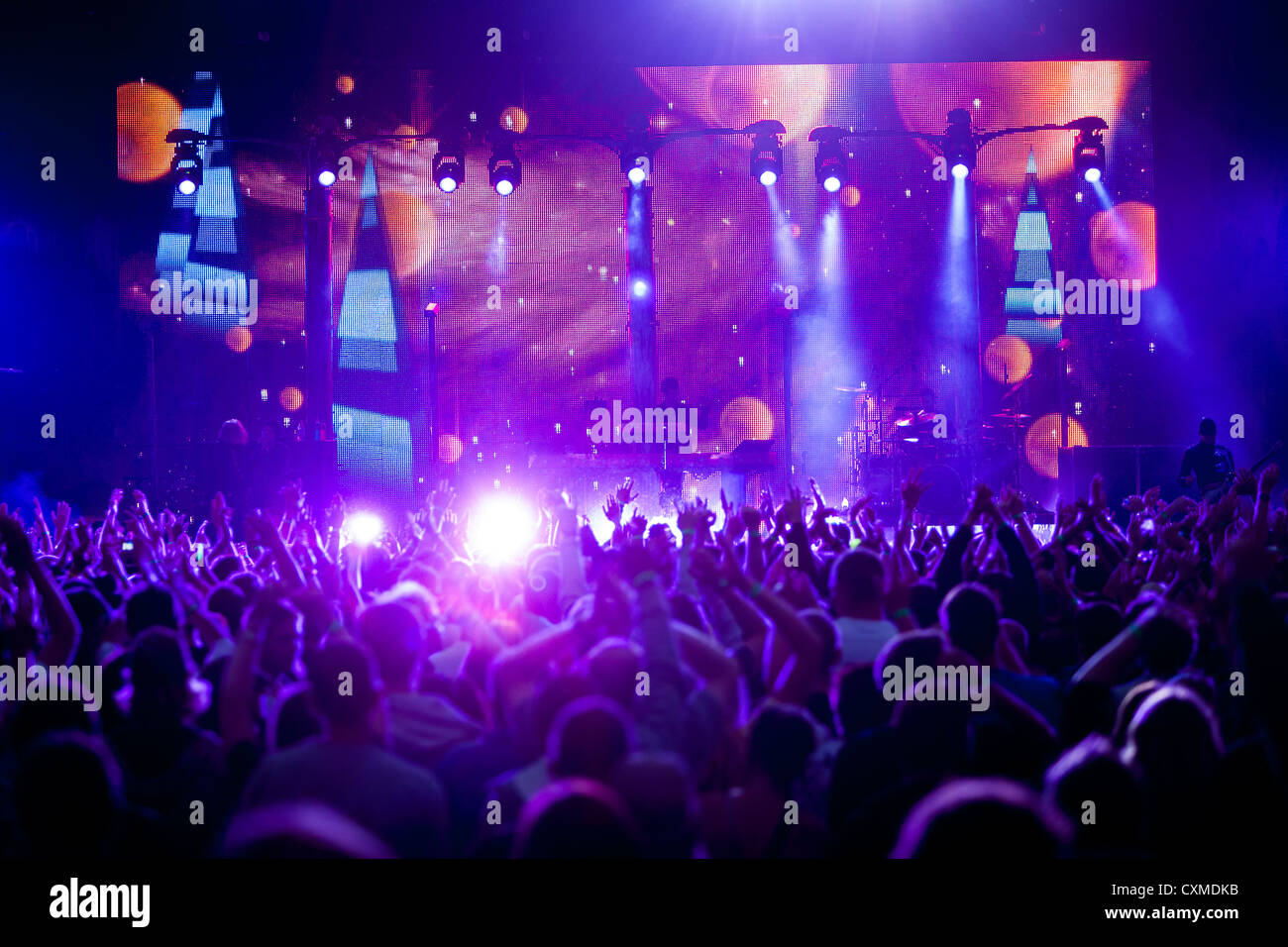 Pendulum on stage at the Eden Sessions at The Eden Project, Cornwall in ...