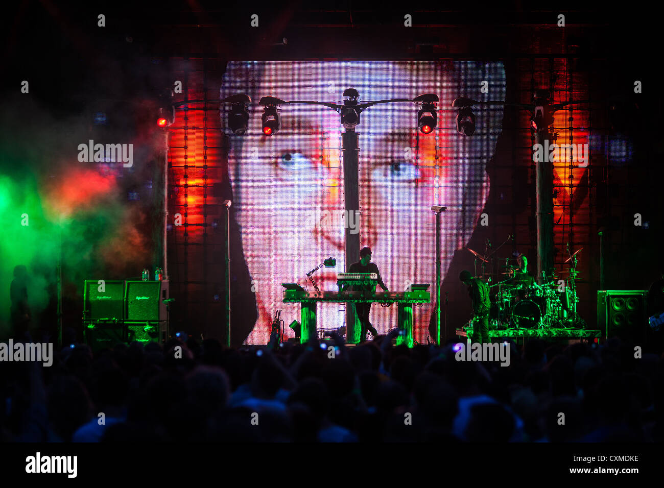 Pendulum on stage at the Eden Sessions at The Eden Project, Cornwall in ...