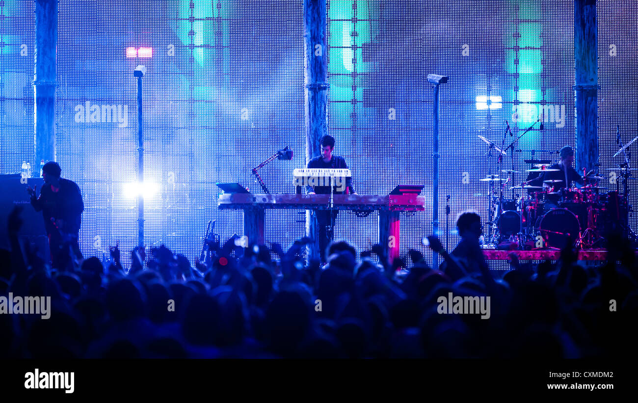 Pendulum on stage at the Eden Sessions at The Eden Project, Cornwall in ...
