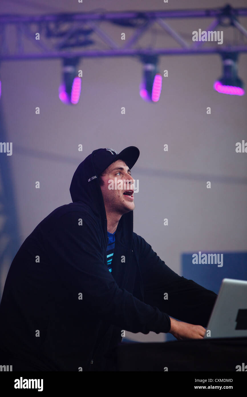 Pretty Lights on stage at the Eden Sessions at The Eden Project ...