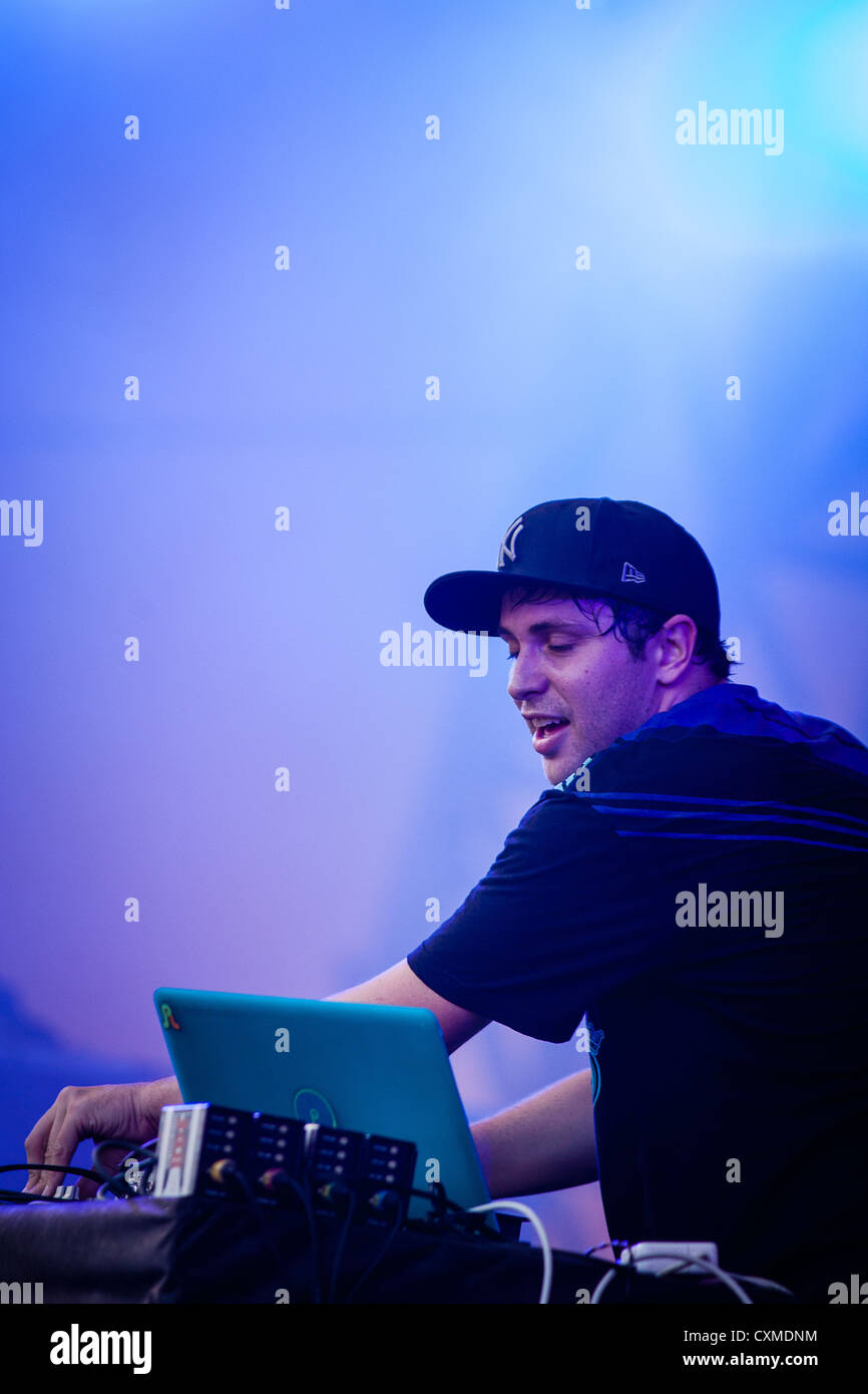 Pretty Lights on stage at the Eden Sessions at The Eden Project ...