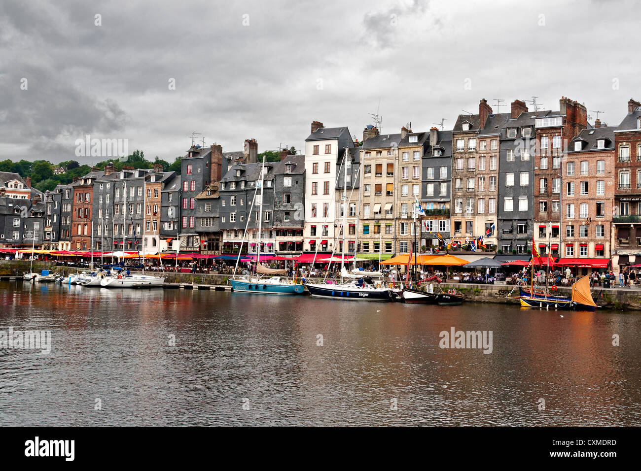 Honfleur Harbour, Normandy, France Stock Photo - Alamy