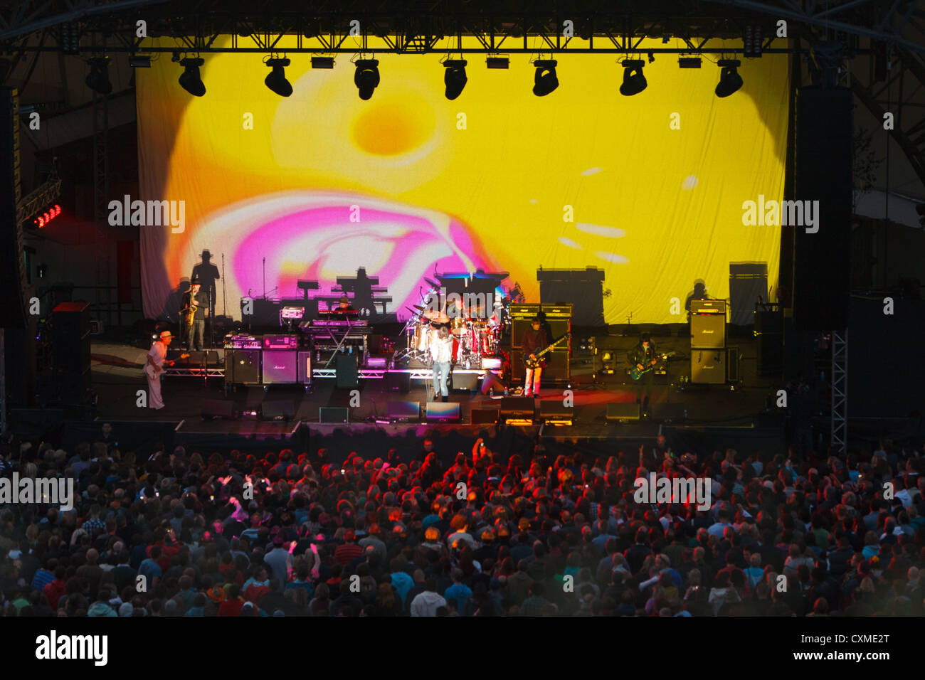 Primal Scream on stage at the Eden Sessions at The Eden Project ...