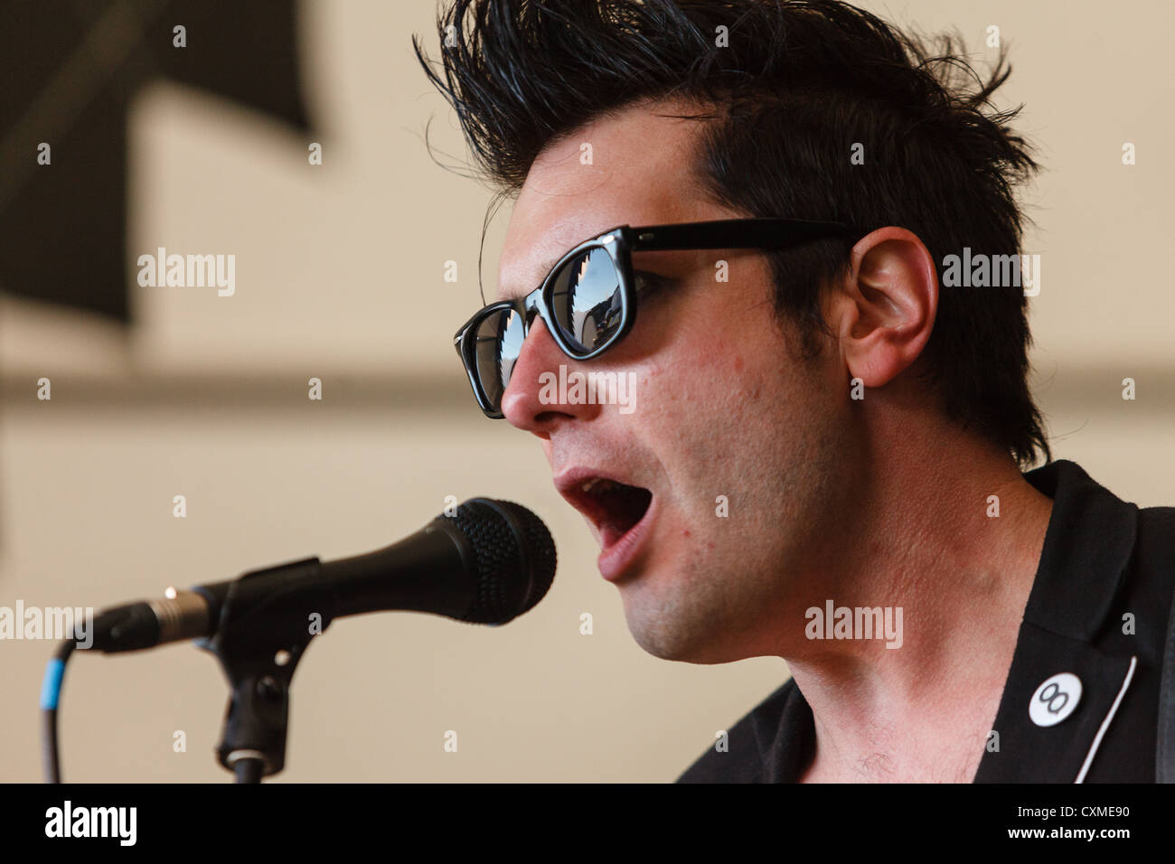 Fangs appearing on Stage Right at the Eden Sessions at The Eden Project ...