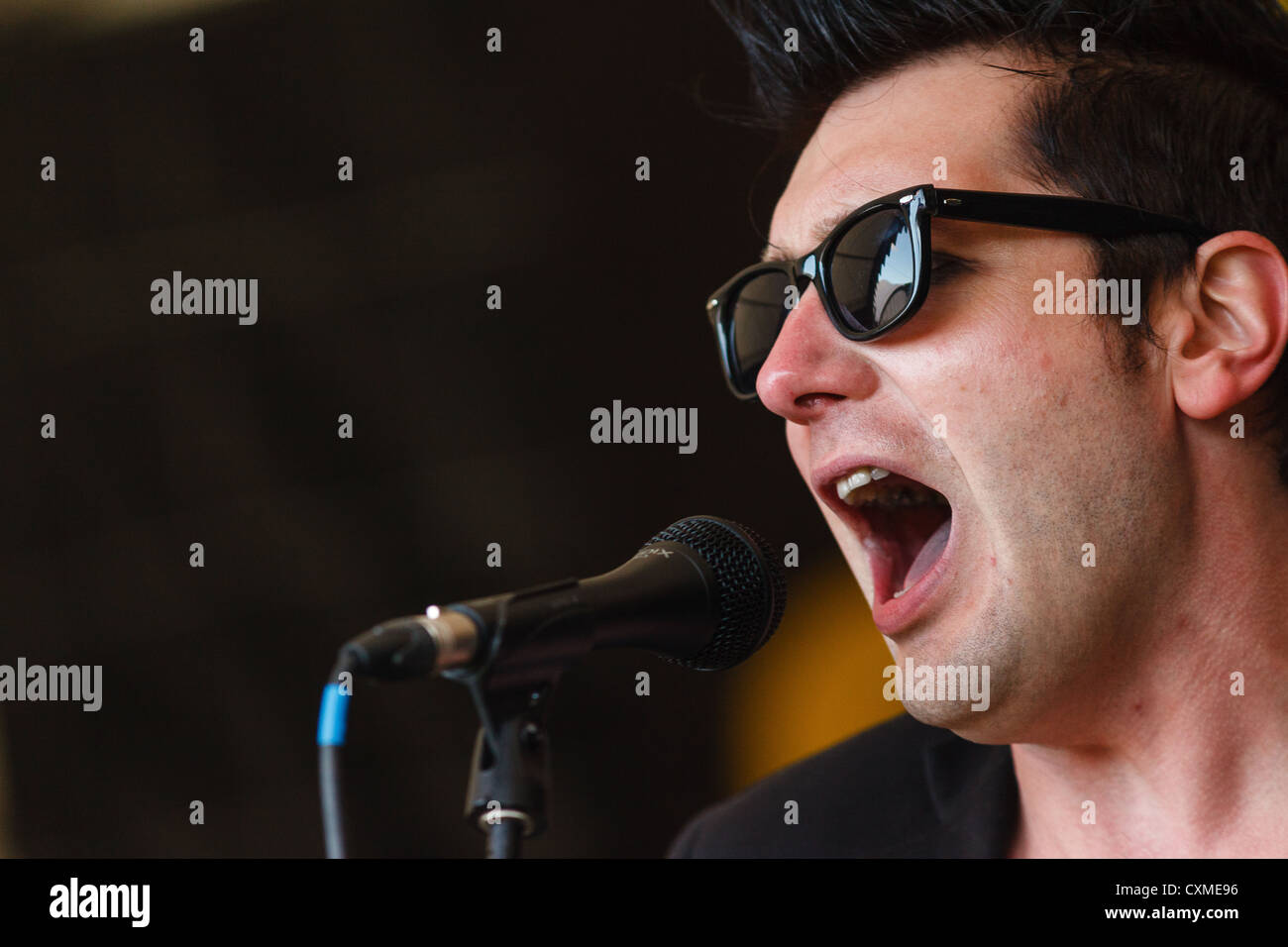 Fangs appearing on Stage Right at the Eden Sessions at The Eden Project ...