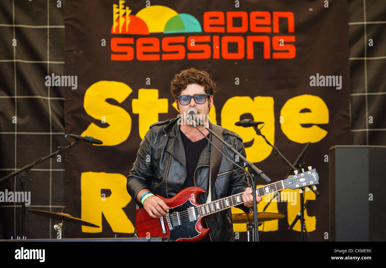 Dan Steer and band on Stage Right at the Eden Sessions at The Eden ...