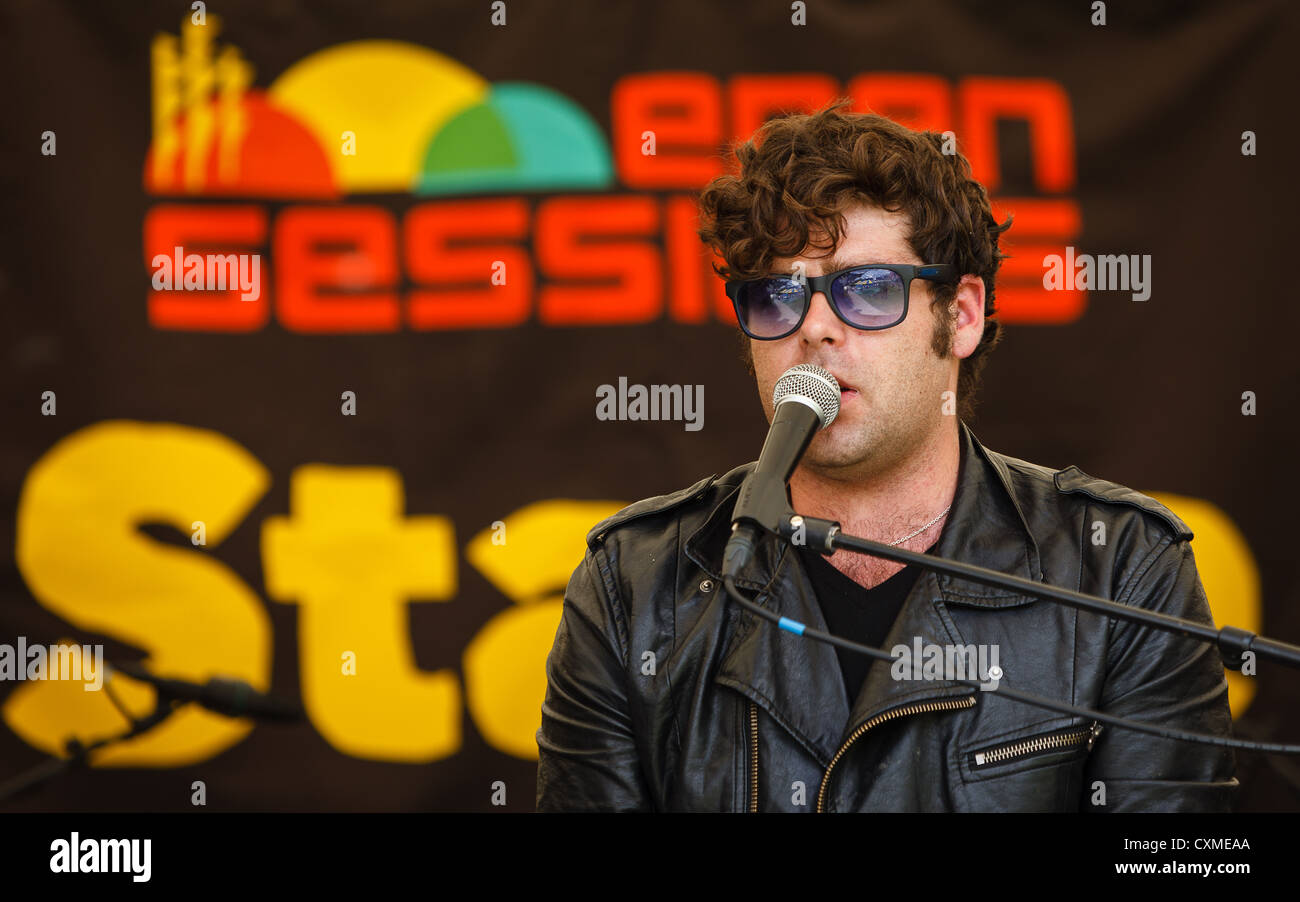 Dan Steer and band on Stage Right at the Eden Sessions at The Eden ...