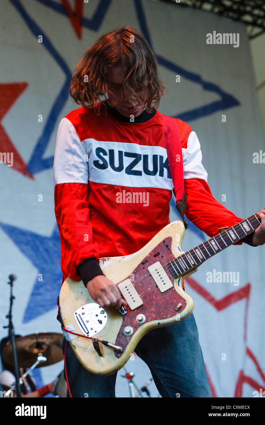 The Go Team at the Eden Sessions at The Eden Project, Cornwall in 2011 ...