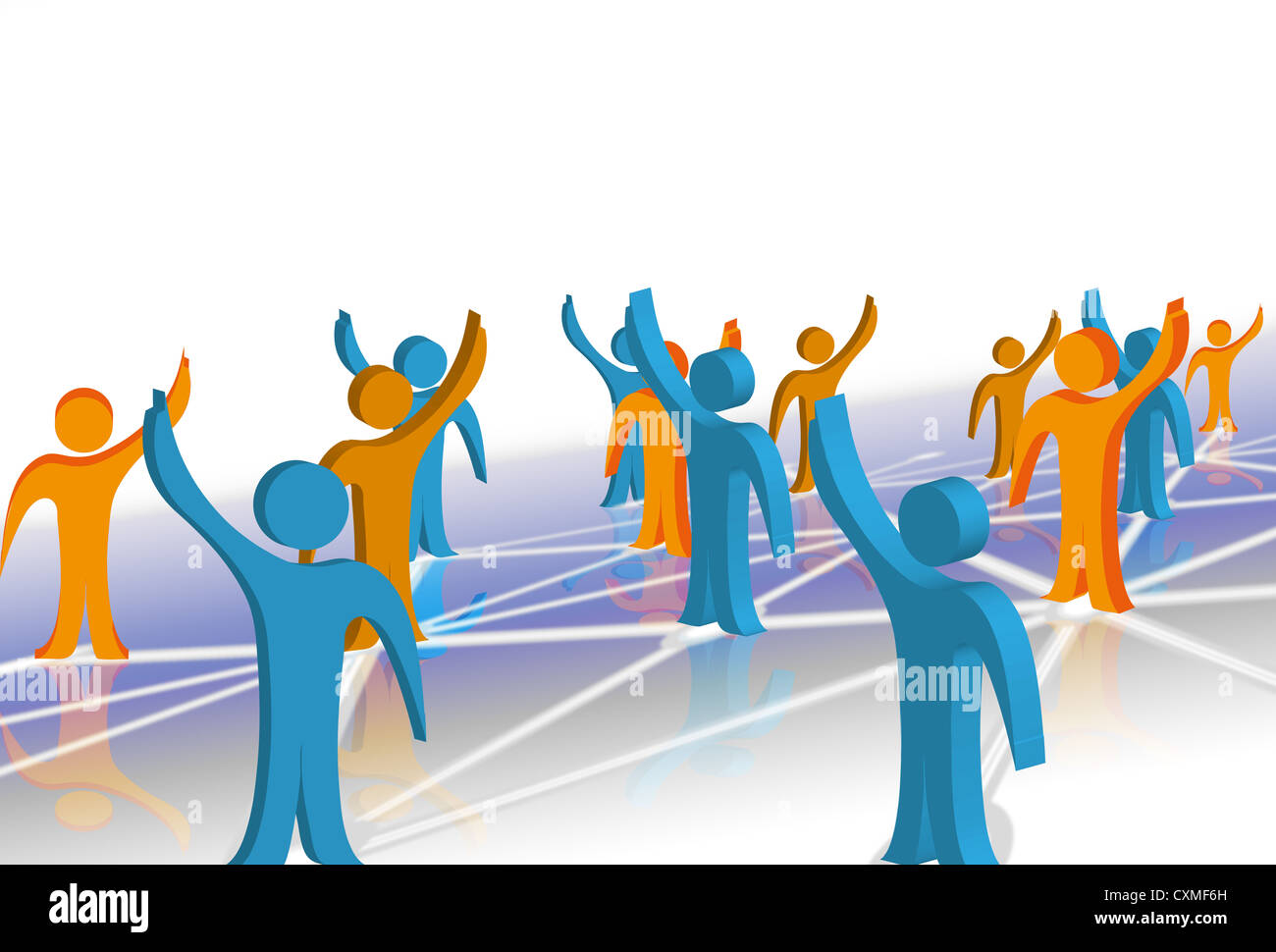 3D Network Concept Stock Photo - Alamy