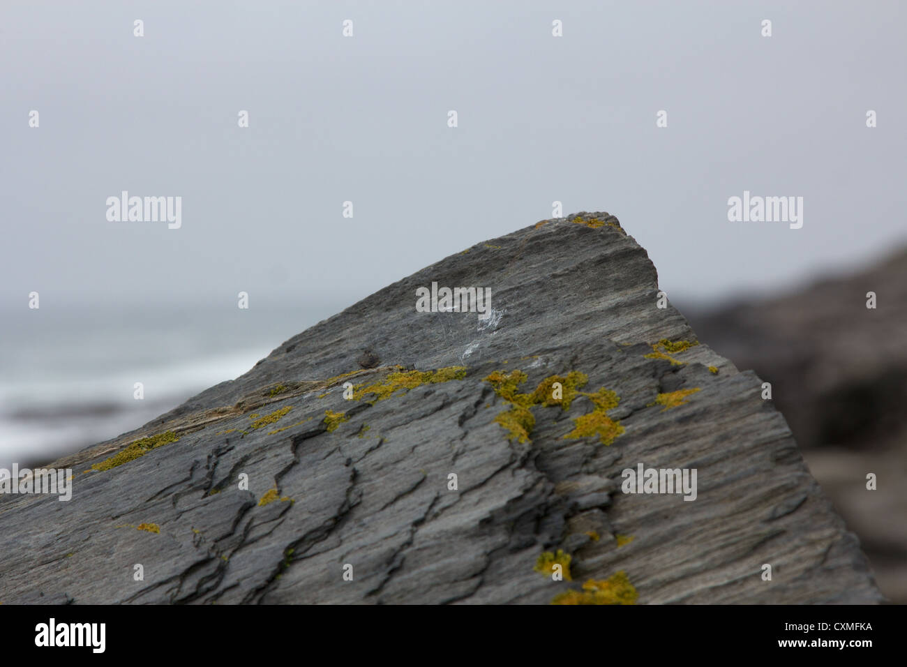 Rocks on the shore at Two Lights State Park near Portland, Maine Stock ...