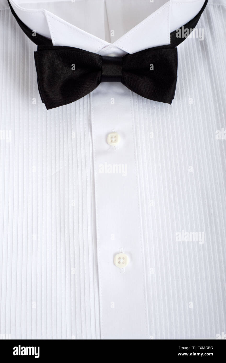 Black necktie tuxedo shirt hi-res stock photography and images - Alamy