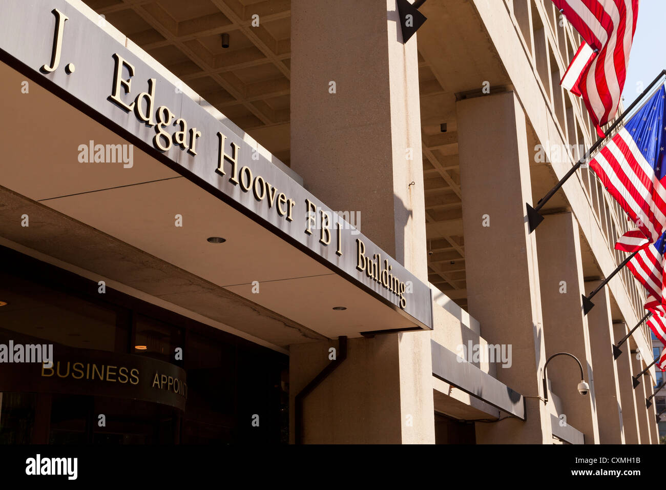 FBI Headquarters building sign - Washington, DC USA Stock Photo - Alamy