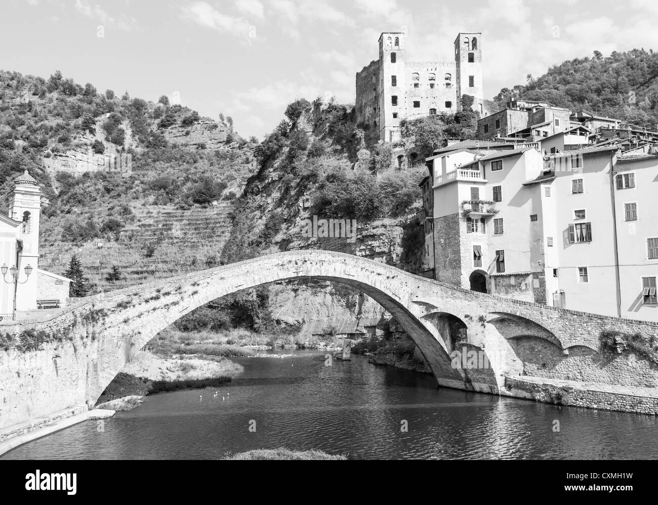 Italy, Liguria Region, Dolceacque Medieval castle, Doria family, 13th ...