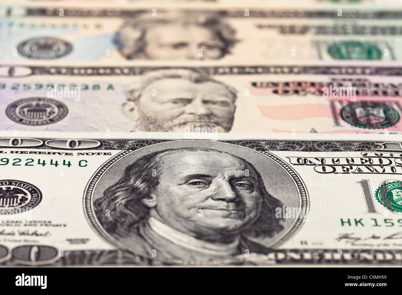 Background of U.S. dollars Stock Photo - Alamy