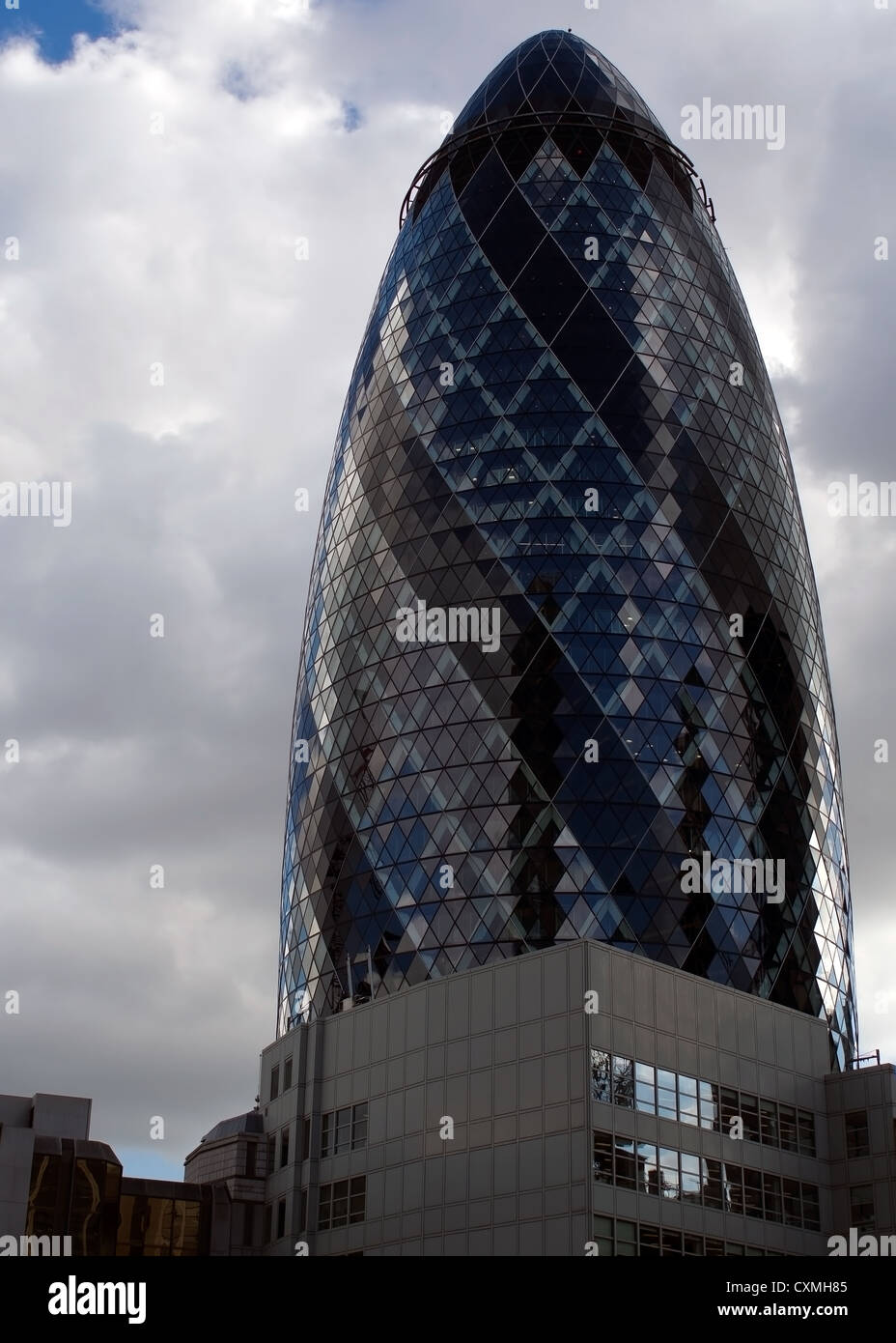 London landmark - the Gherkin Stock Photo - Alamy