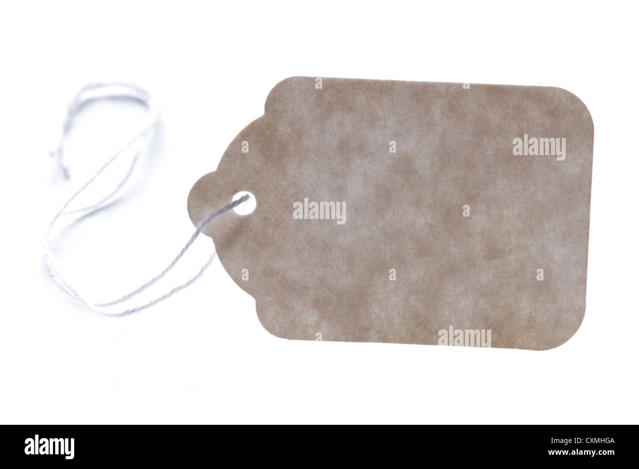 blank cardboard price tag with copy space isolated on white background ...