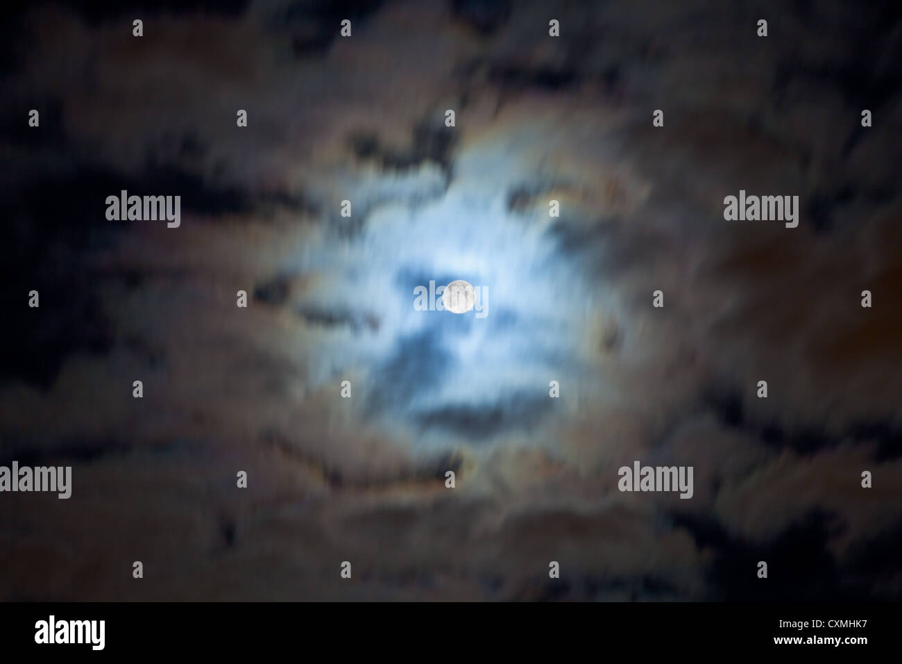 night dramatic cloudscape with full moon Stock Photo - Alamy