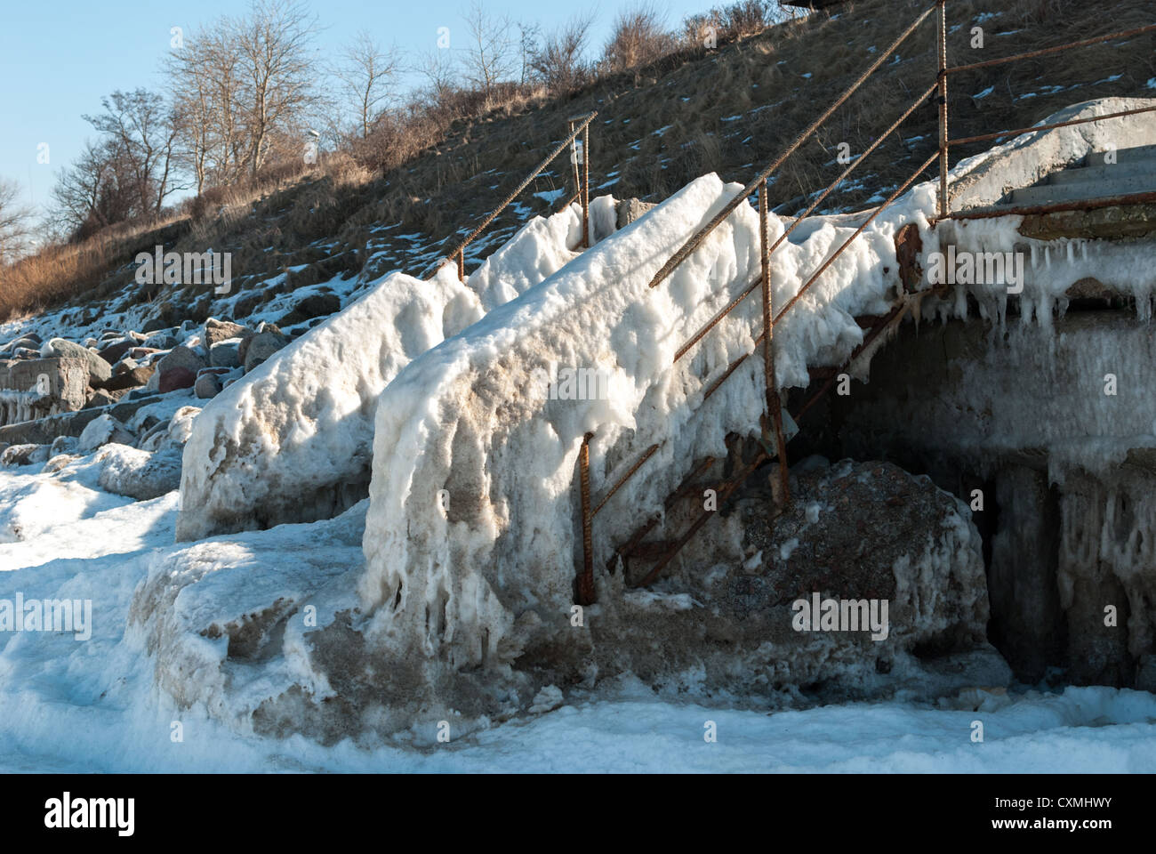 Ice stairs steps hi-res stock photography and images - Alamy