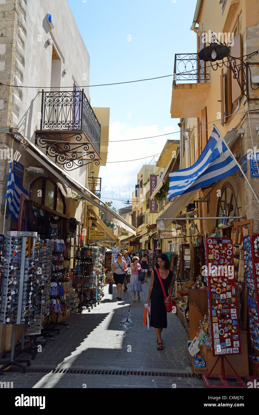Shopping street in chania crete hi-res stock photography and images - Alamy