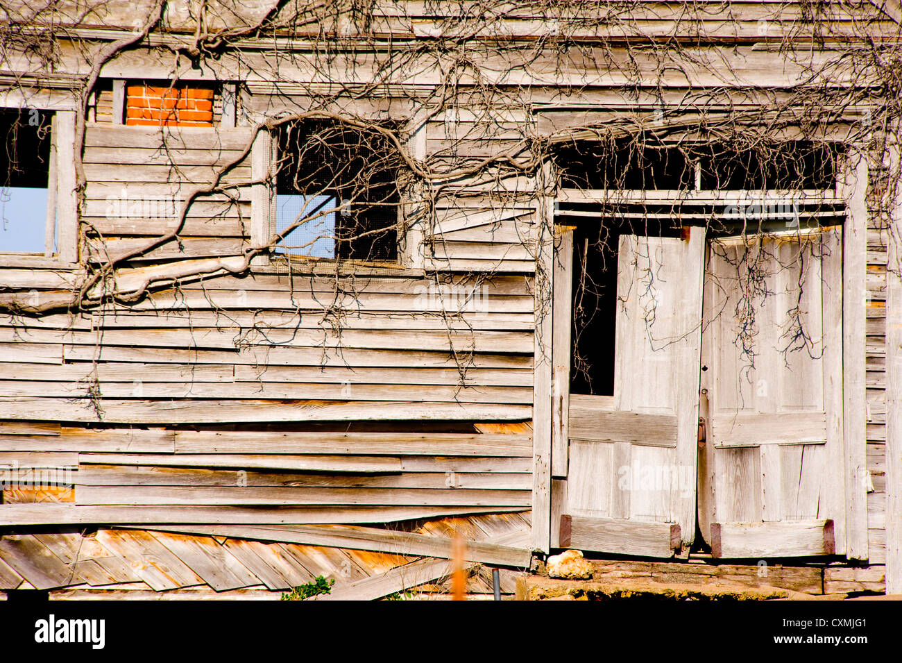 Old decaying wooden building Stock Photo - Alamy