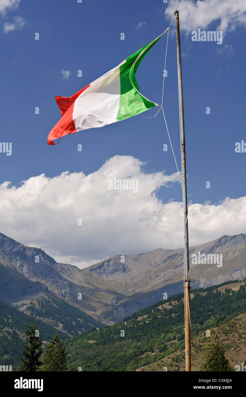 Italian flag alps hi-res stock photography and images - Alamy