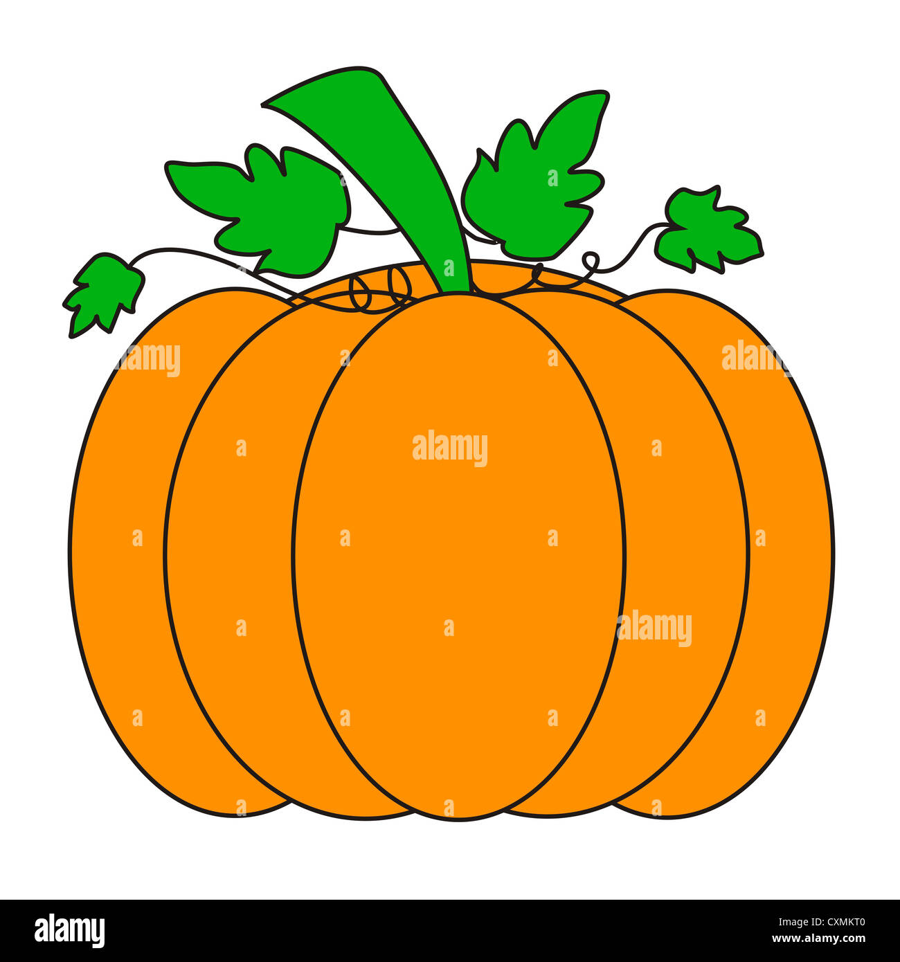 Pumpkin invitation art Cut Out Stock Images & Pictures - Alamy