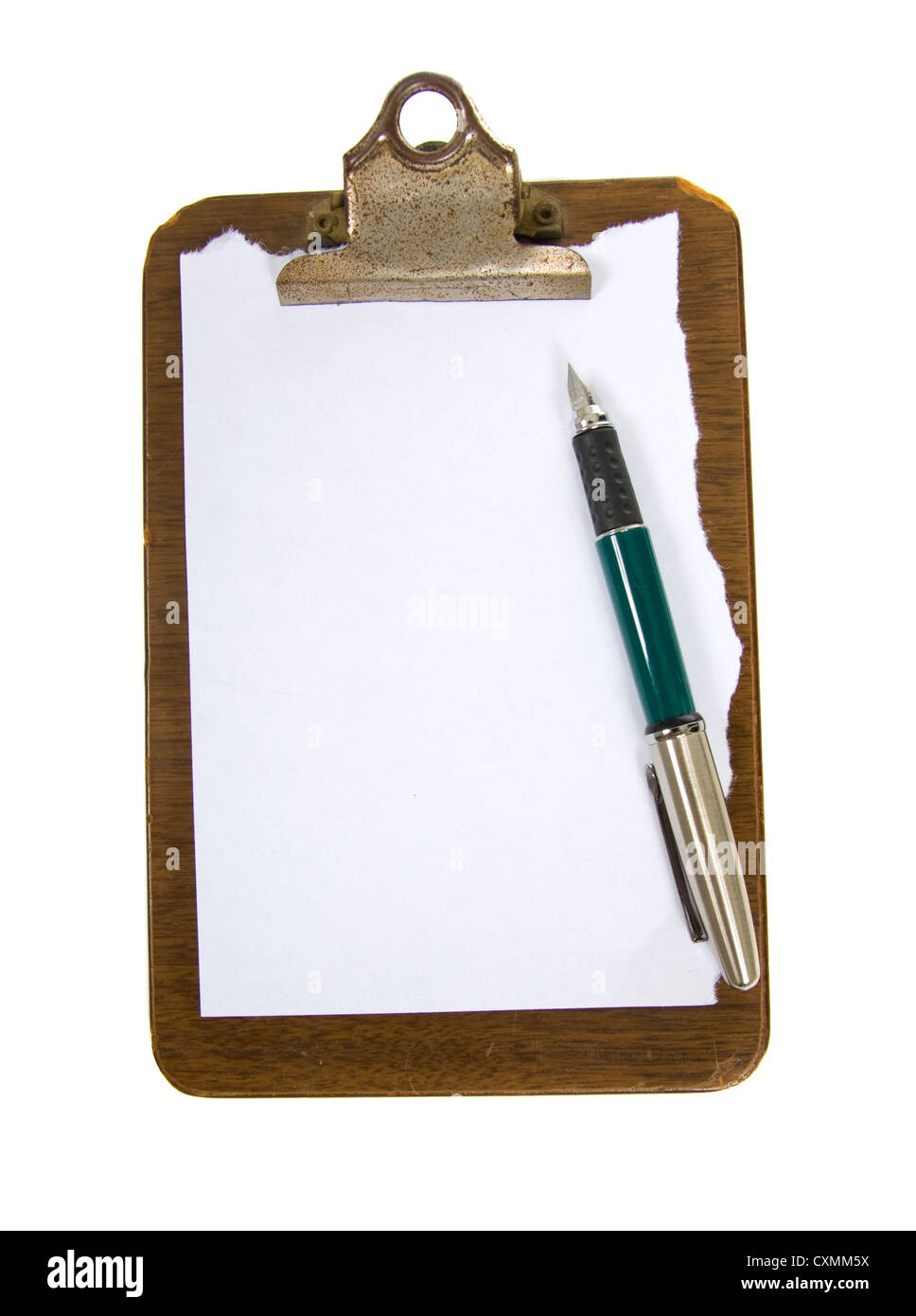 Clipboard With Paper And Pen