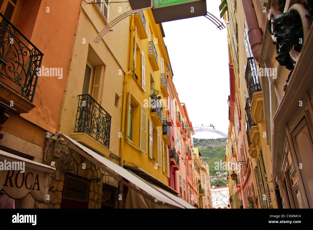 old town monaco street Stock Photo - Alamy
