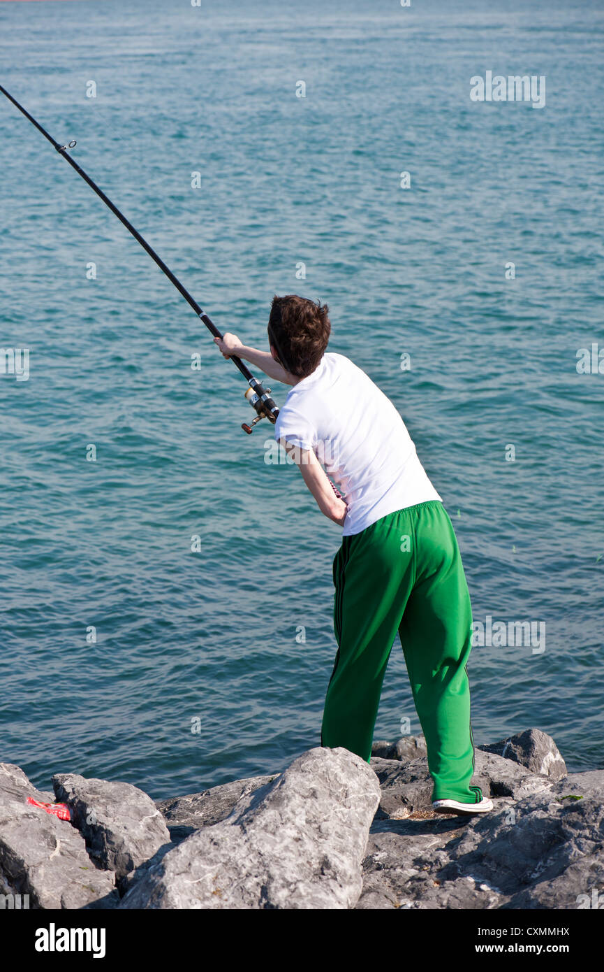 Fishing on the Bosphorus Stock Photo - Alamy