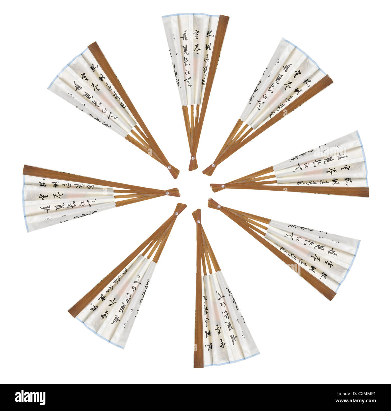 Paper fans isolated Cut Out Stock Images & Pictures - Alamy