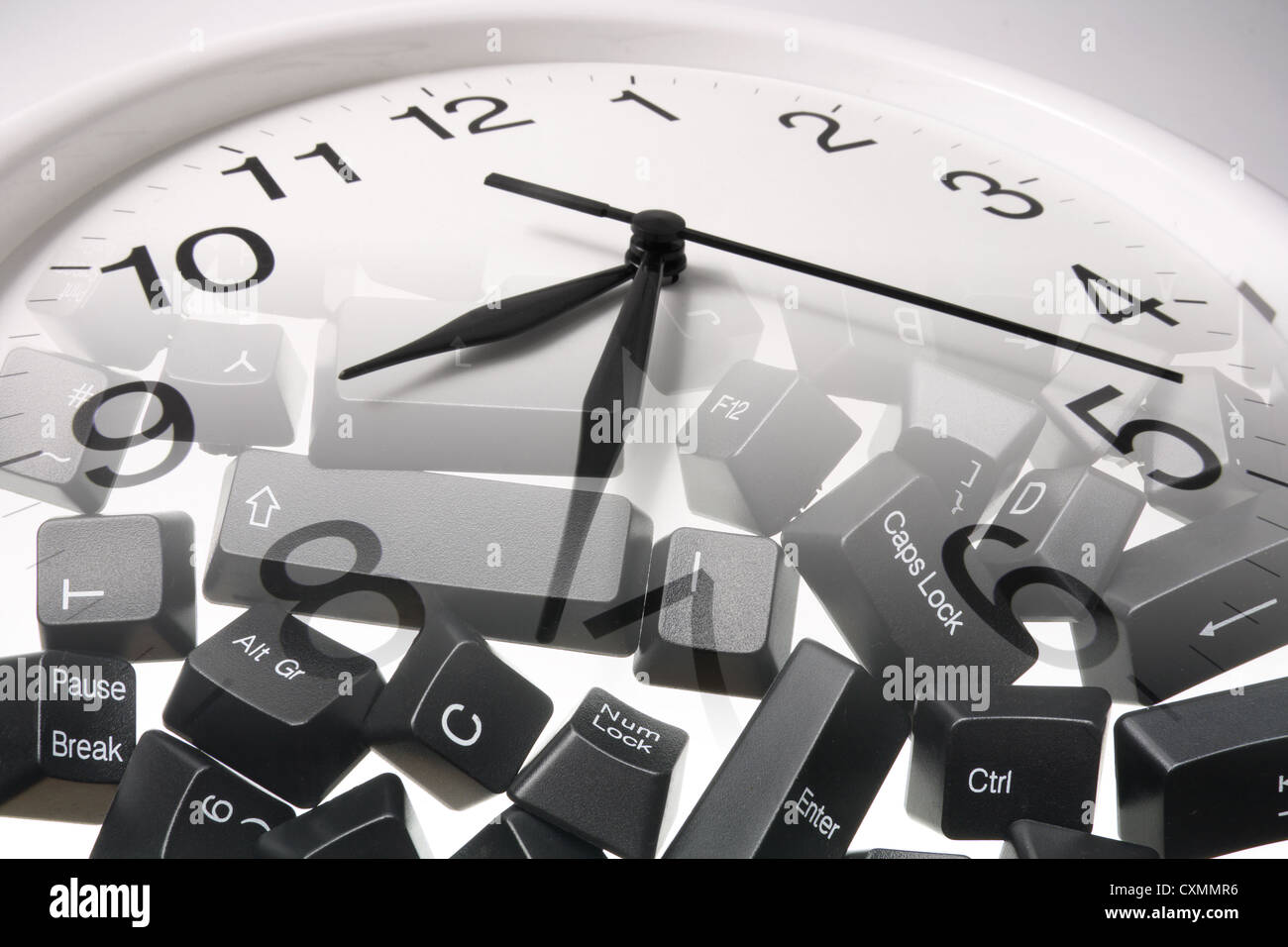 Computer clock hi-res stock photography and images - Alamy