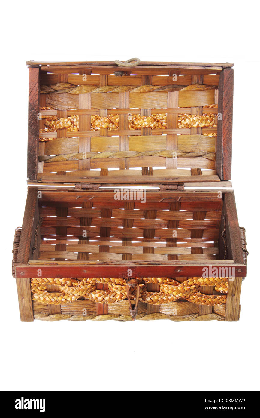 Rattan Storage Chest Stock Photo - Alamy