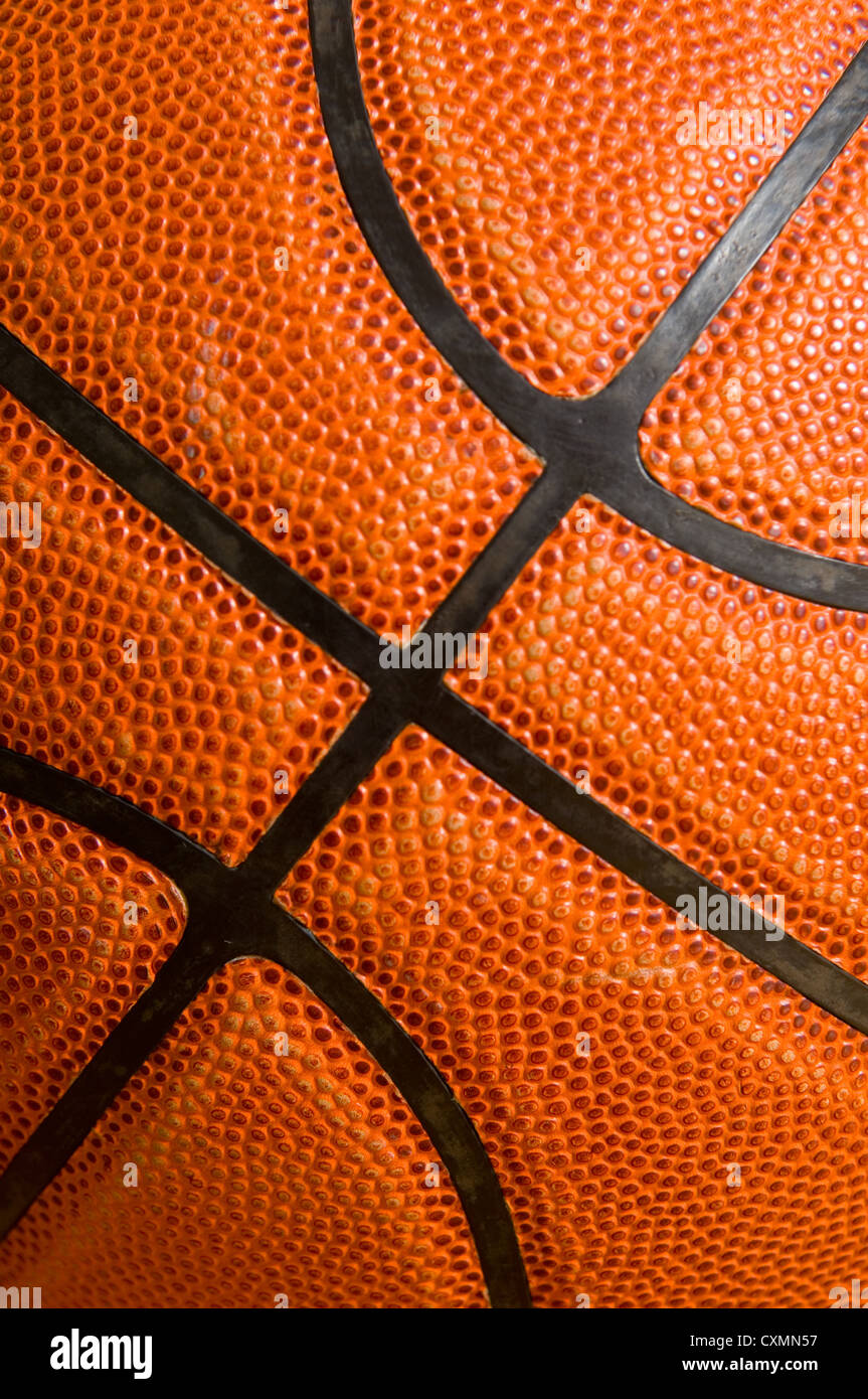 Leather basketball as a background Stock Photo - Alamy