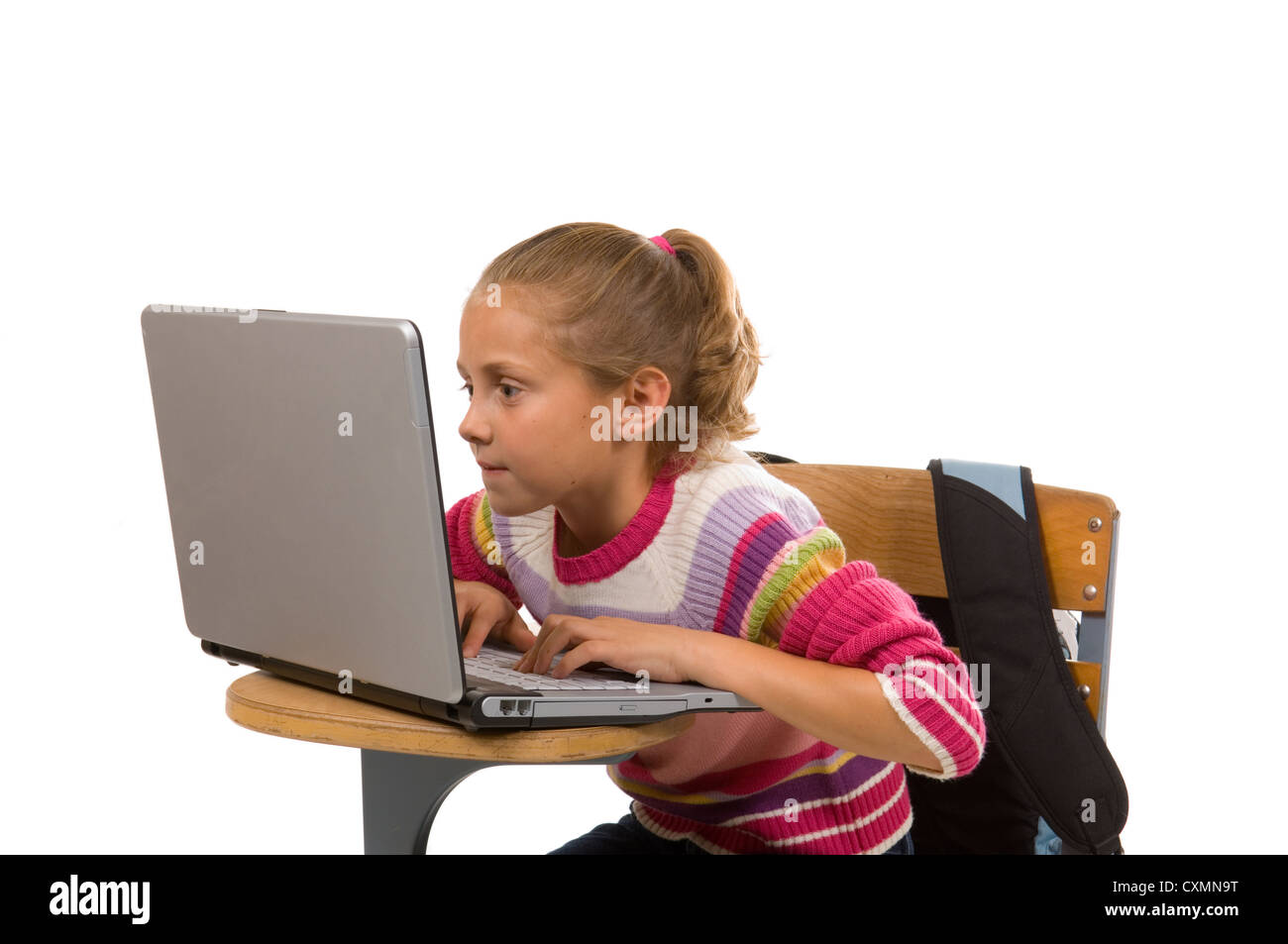Female Students Using Laptop