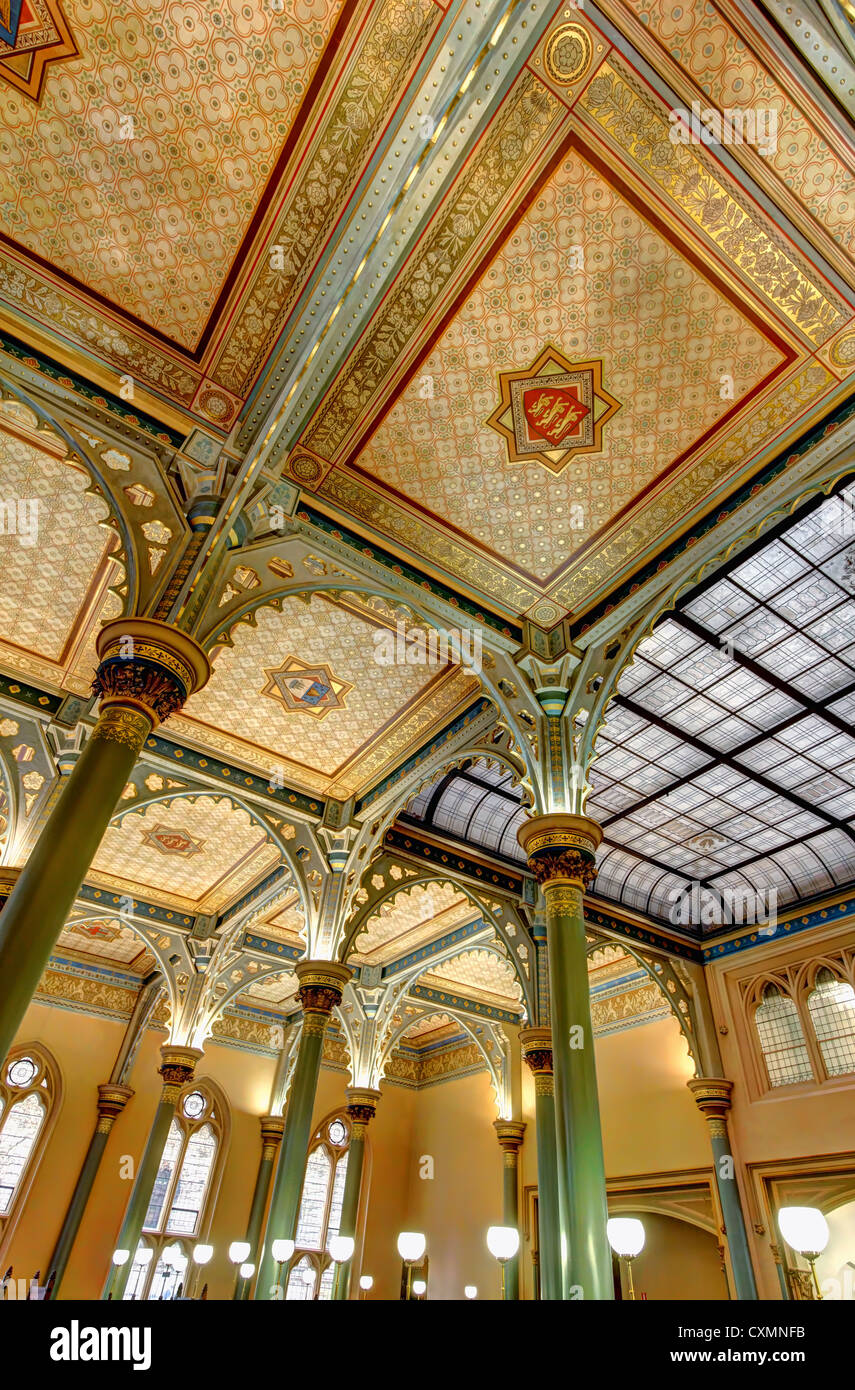 Interior ANZ "Gothic Bank" | Collins Street | Melboune Stock Photo - Alamy