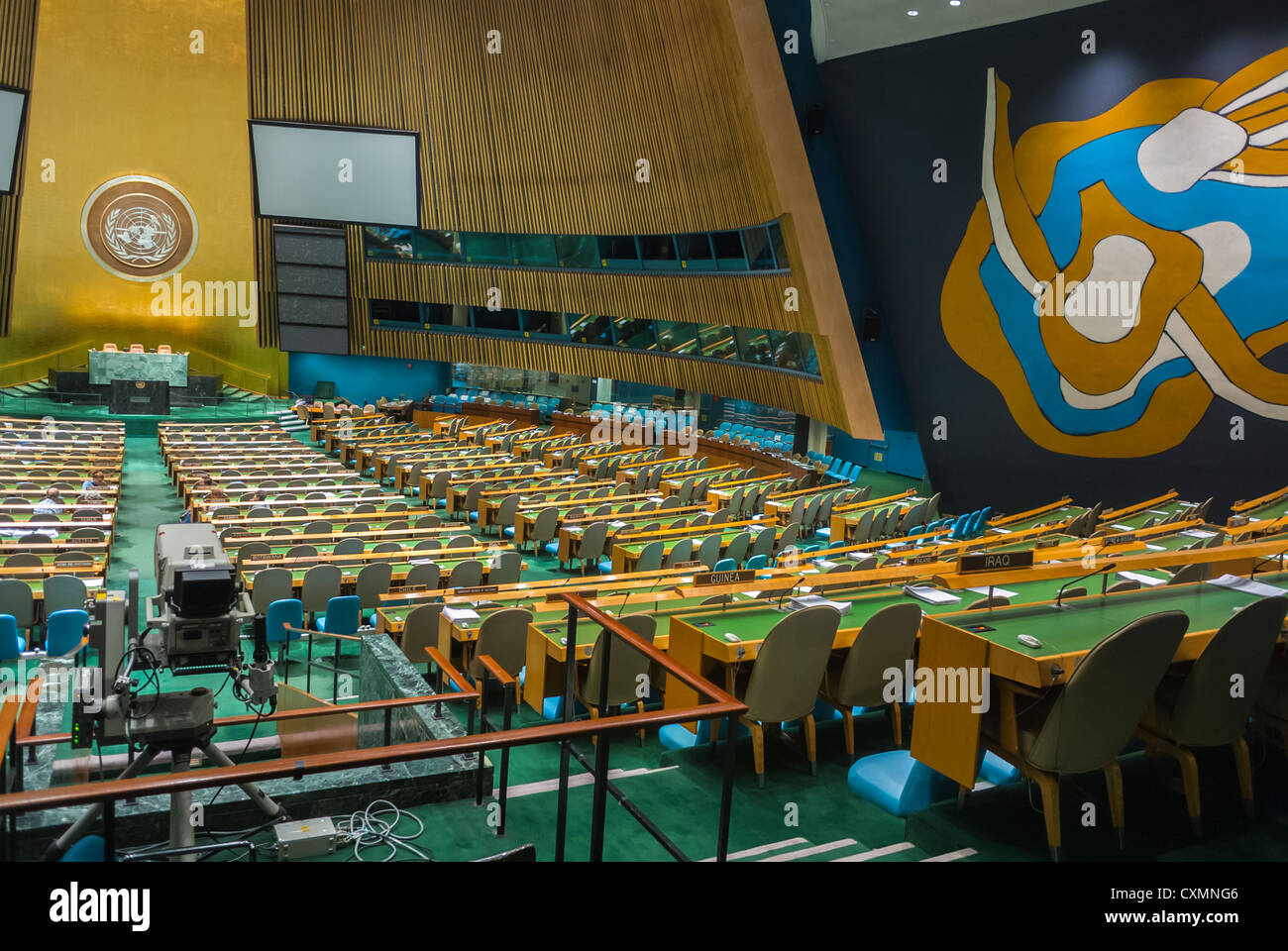 New York City , NY, USA, Empty inside General Assembly Meeting Room, U ...