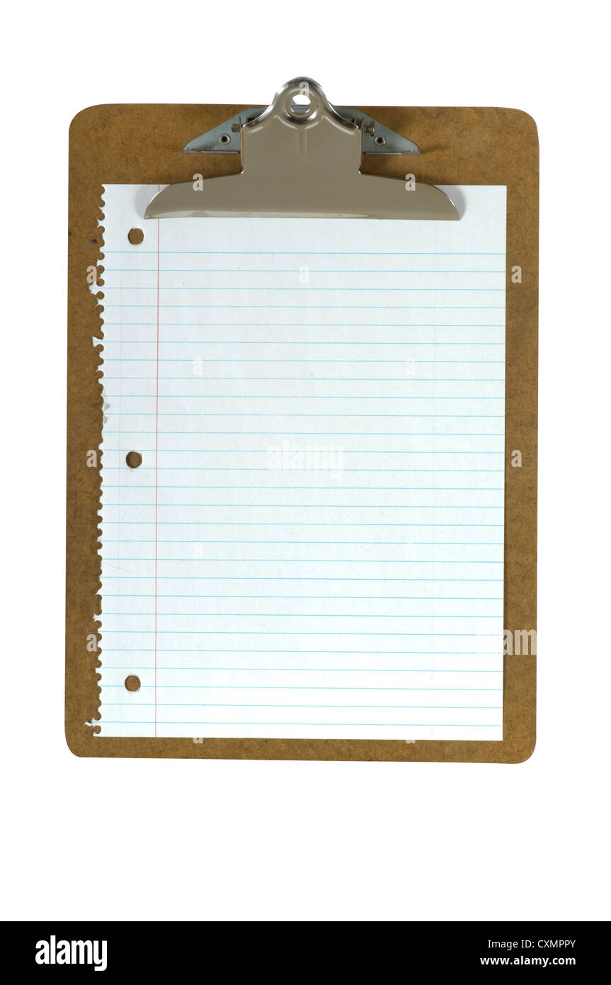 Clipboard With Lined Paper
