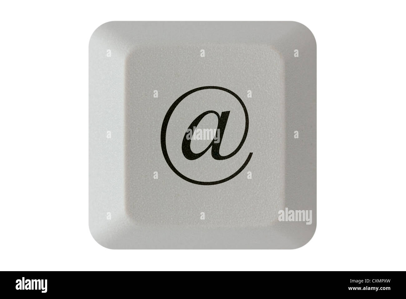 Computer keyboard key with E-mail symbol. Isolated on white background ...